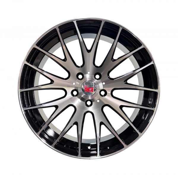 Rines r18x8/9 5x100 XH126 ACE Black Polished Progresivos - TireTop